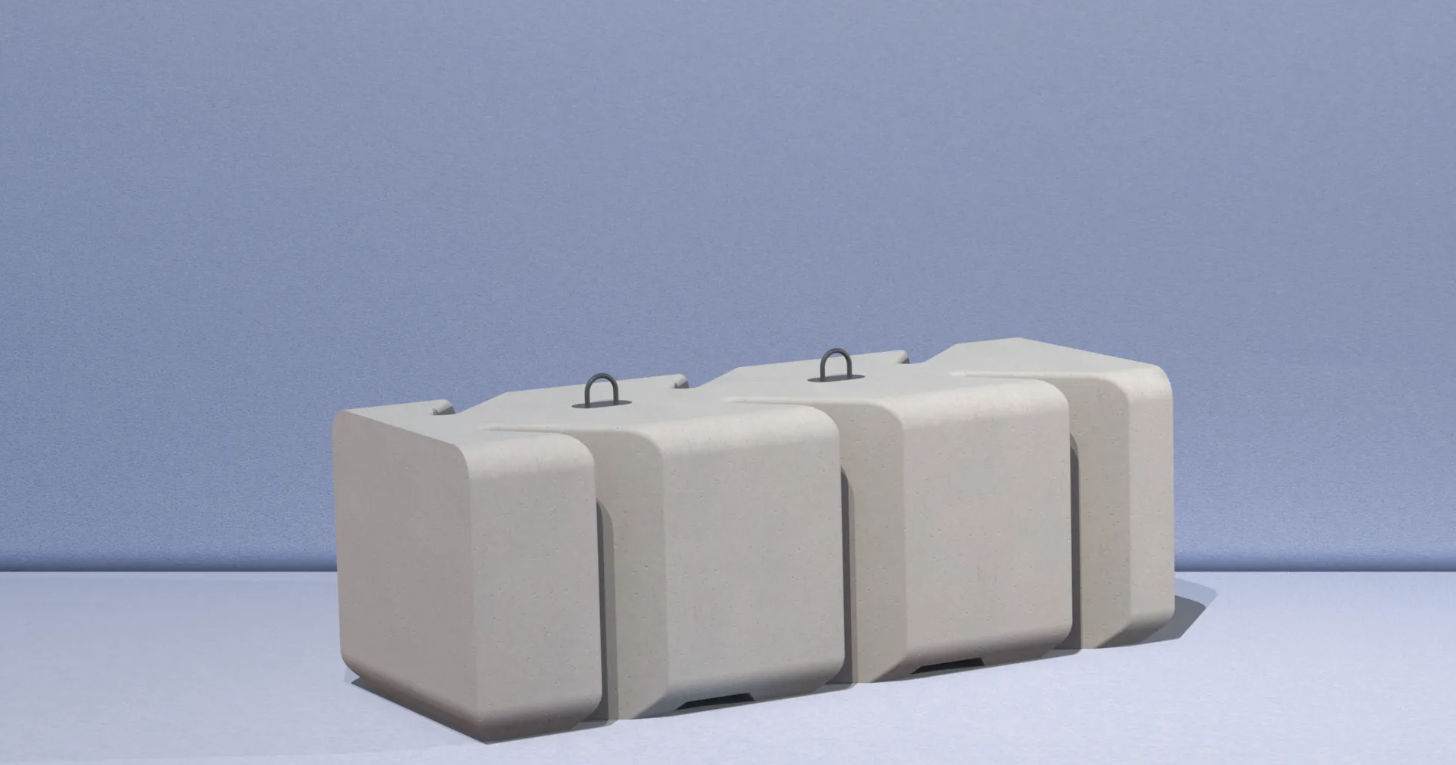 Floor-mounted bike rack - BEAM BR - Sirolis - concrete / secure / original design