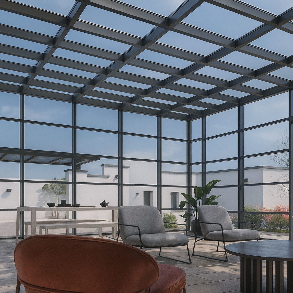 PV glass panel - AHLUX ITALIA SRL - laminated / tempered / transparent