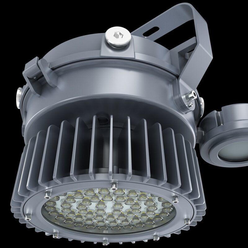 Pole-mounted light fixture - JNHB-ATEX-GSERIES2 - JNLED - LED / round ...