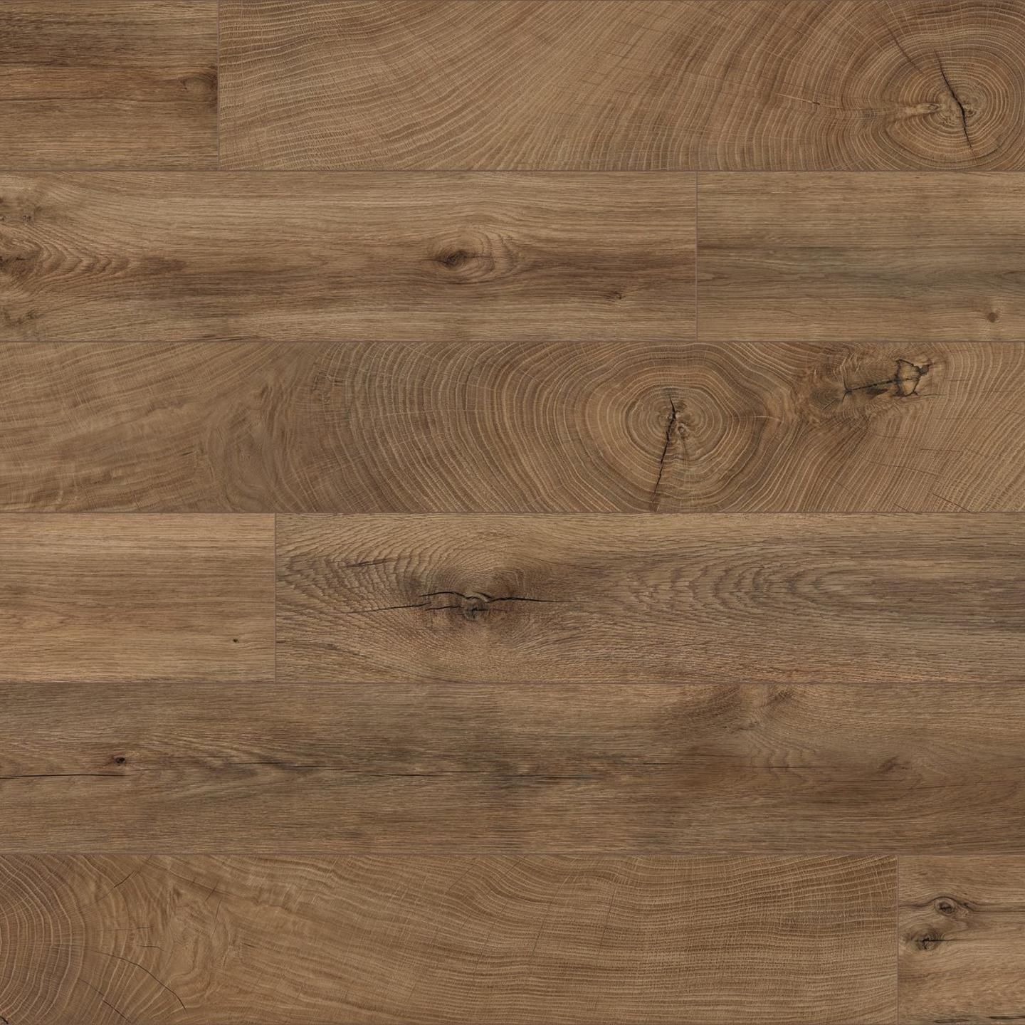Oak laminate flooring - FRESCO BARK - lesna - HDF / click-fit / wood look