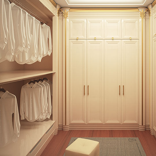 Traditional walk-in wardrobe - EGO - BRUMMEL - wooden