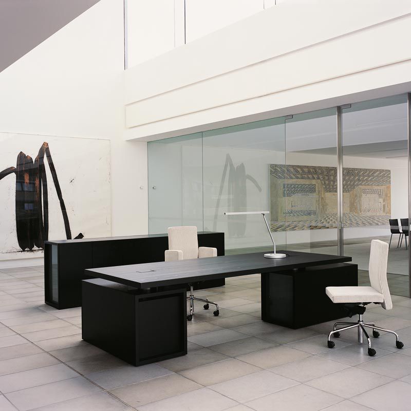 Low filing cabinet - NORMAL - BULO - wooden / with sliding door ...