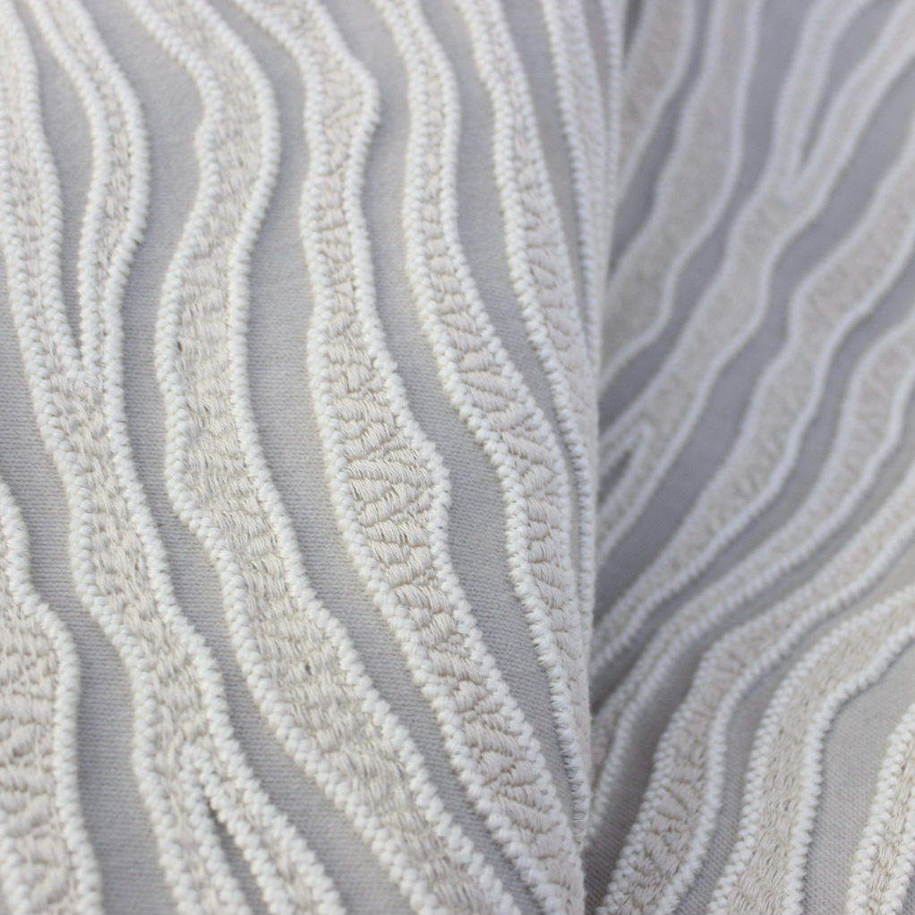 Patterned sheer curtain fabric - VOGUE - C&C MILANO - wool ...