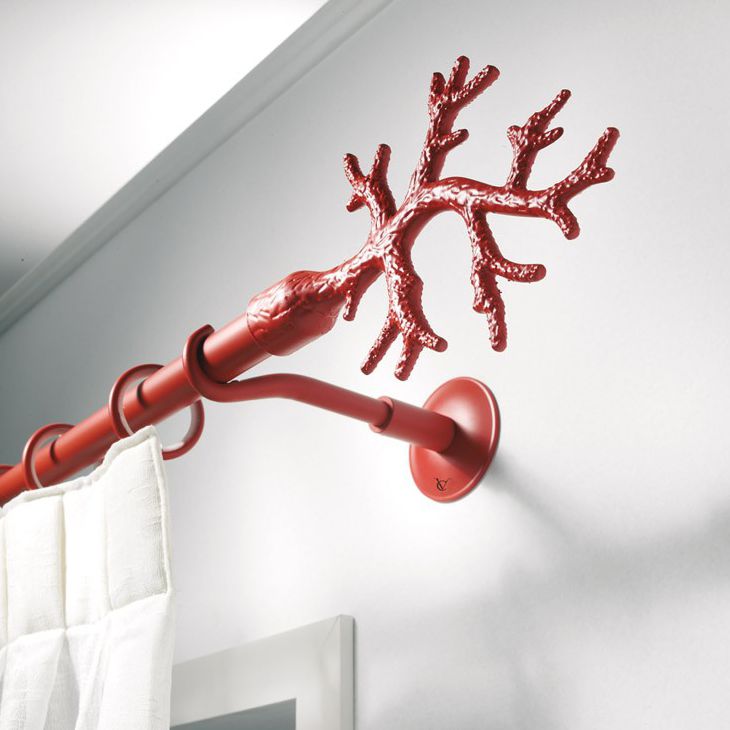 Iron curtain rod - CORA - CASA VALENTINA - wall-mounted / window