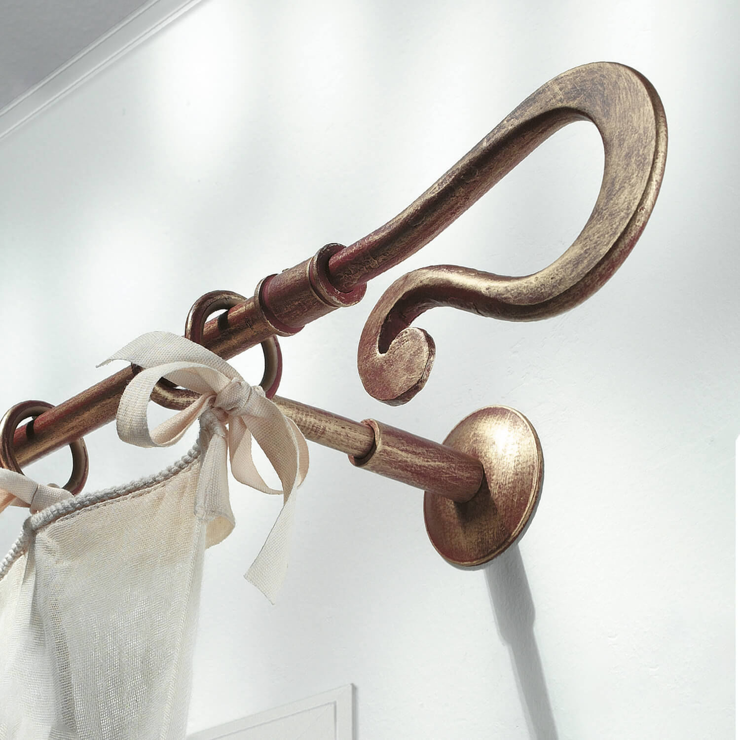 Iron curtain rod - MARTINA - CASA VALENTINA - wall-mounted / window