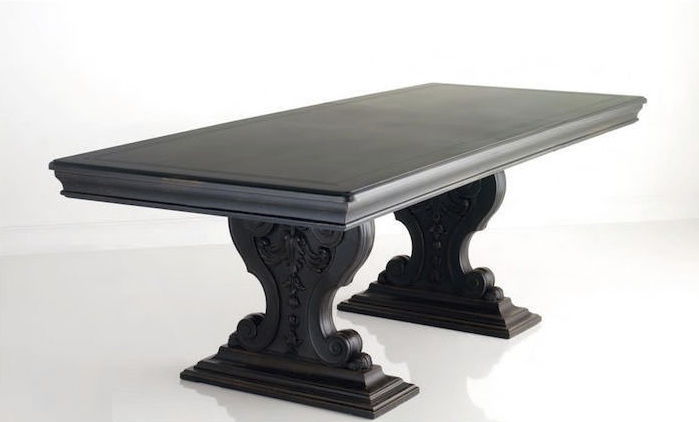 Classic dining table - CHELINI 1898 : ART. 204 + TABLE TOP ART. 6003 - CHELINI - solid wood ...