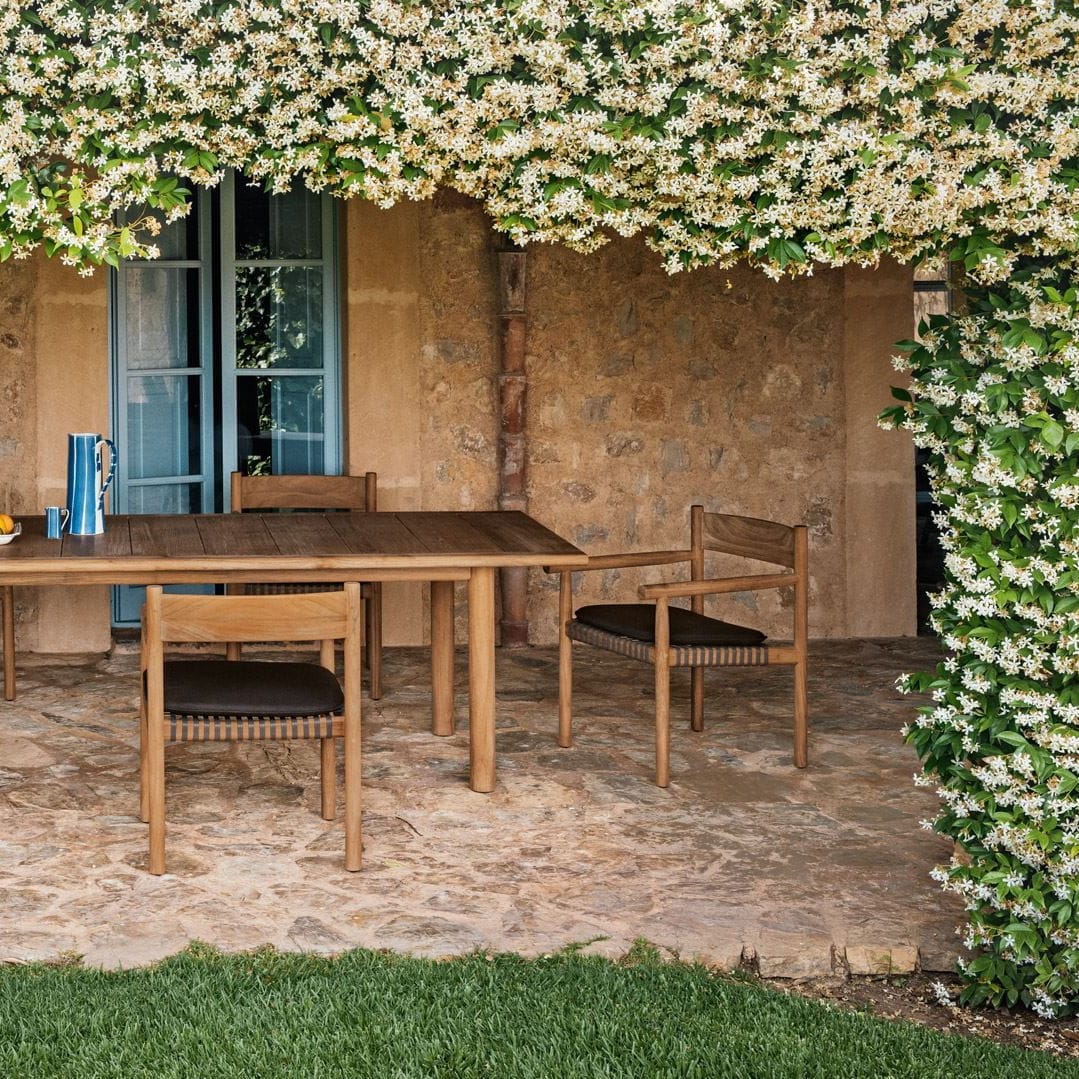 Contemporary dining chair - TIBBO - DEDON GmbH - fabric / synthetic ...