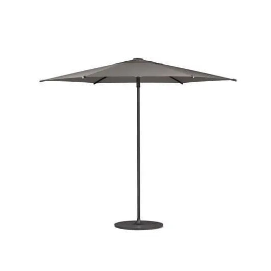 Square parasol - REAV - DEDON GmbH - mast-centered / fabric / aluminum
