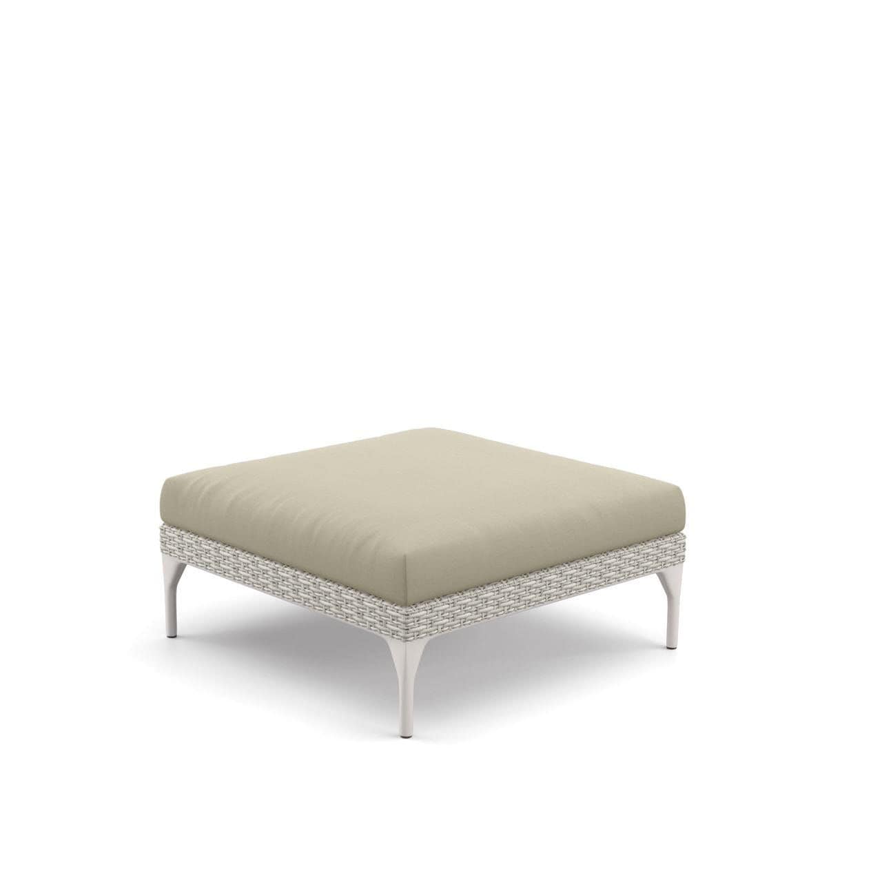 Contemporary footrest - MU - DEDON GmbH - fabric / aluminum / synthetic ...