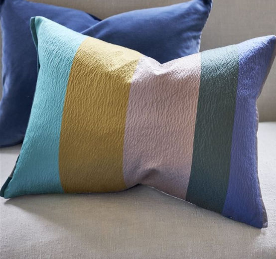 Rectangular cushion - SAARIKA - DESIGNERS GUILD - striped / cotton ...