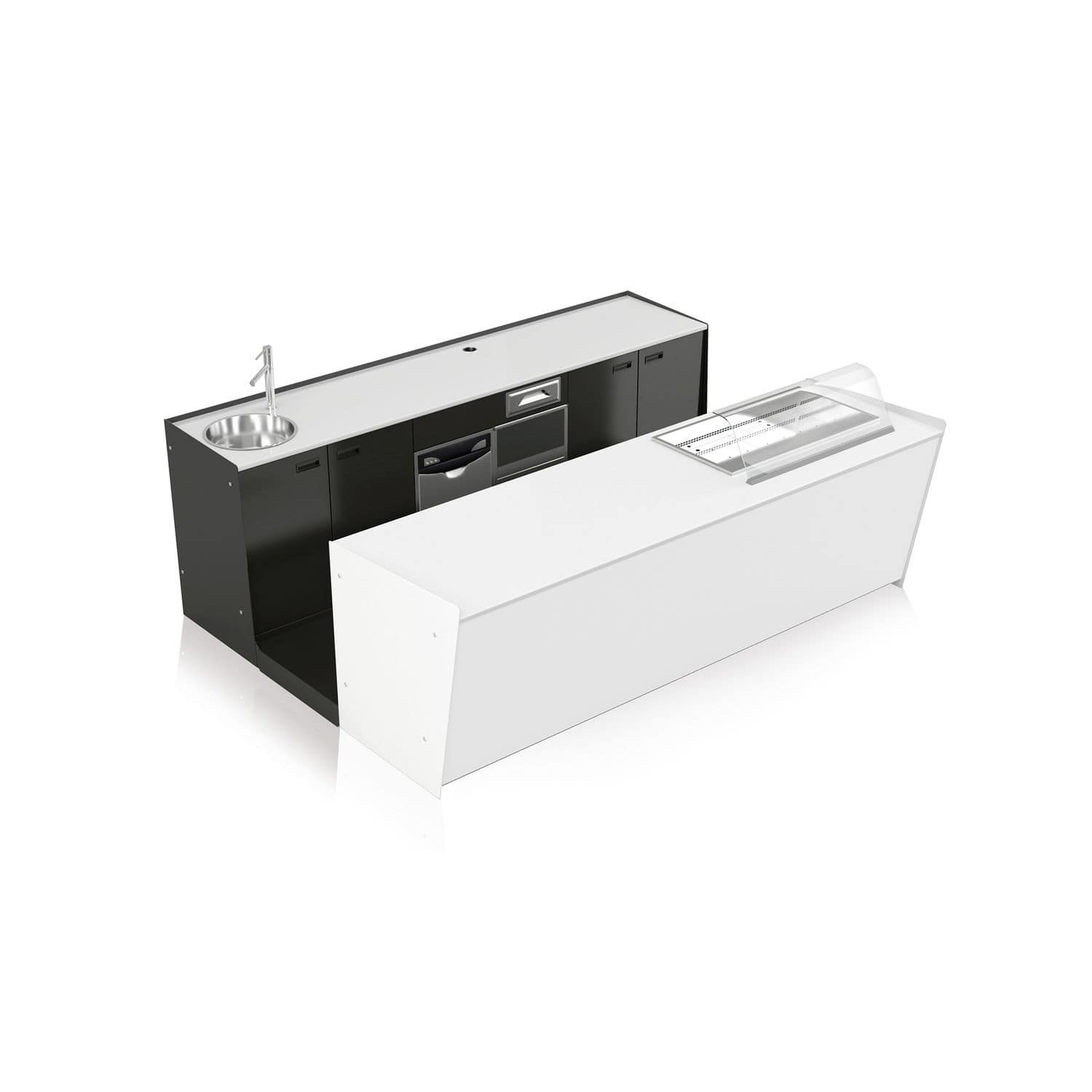 Bar refrigerated counter - START UP - IFI - for pastry shops / 3-door ...