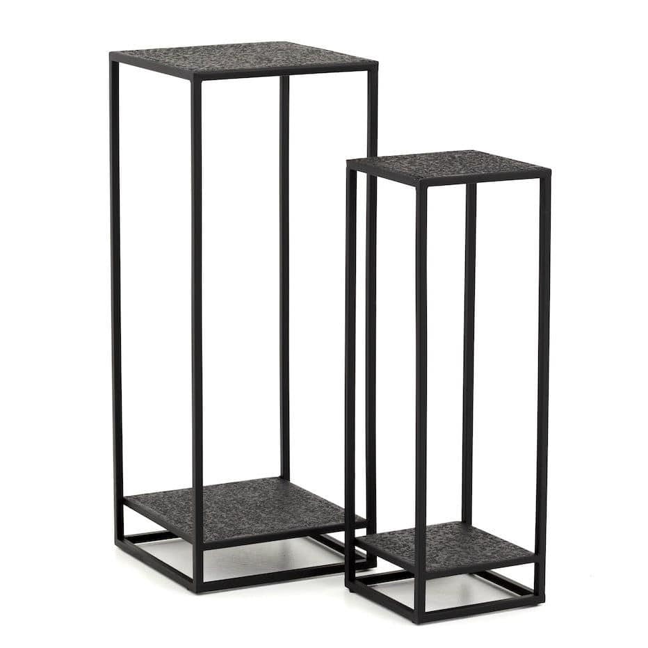 Contemporary pedestal table - INDRA - FLAMANT - metal / metal base ...