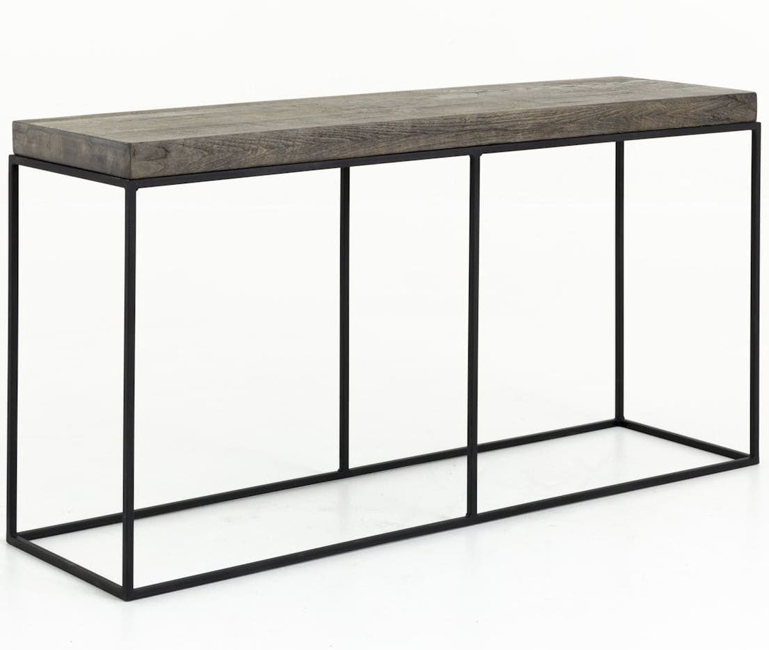 Contemporary sideboard table - URBAN - FLAMANT - oak / metal base ...