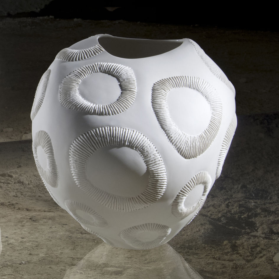 Contemporary vase - FVG-12 W - FOS CERAMICHE - porcelain / handmade