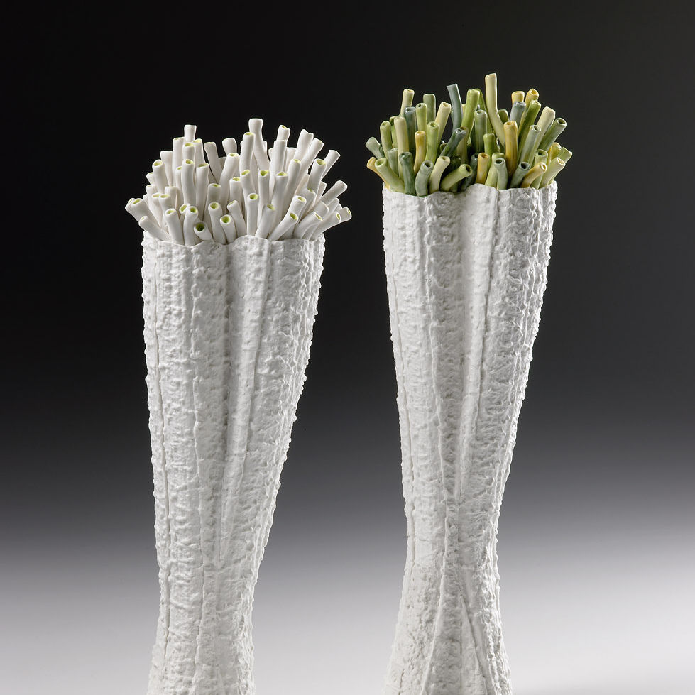 Contemporary vase - CSP series - FOS CERAMICHE - porcelain / handmade