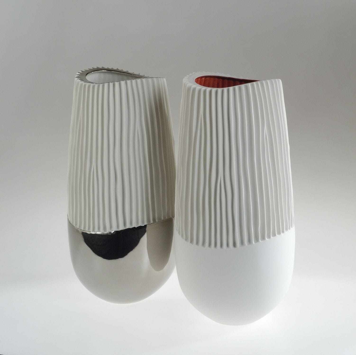 Contemporary vase - V-06D / V-06A - FOS CERAMICHE - porcelain / handmade