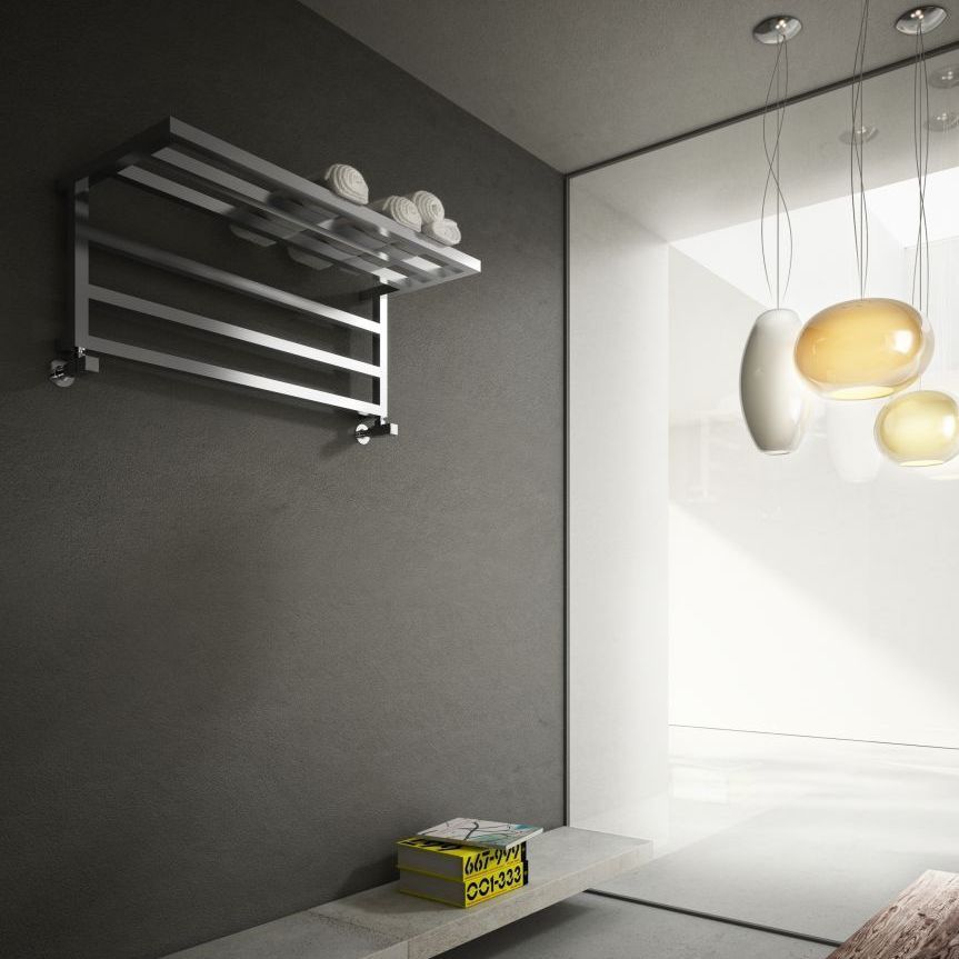 Hot water towel radiator - LEO - AD hoc - electric / 0...500 w ...