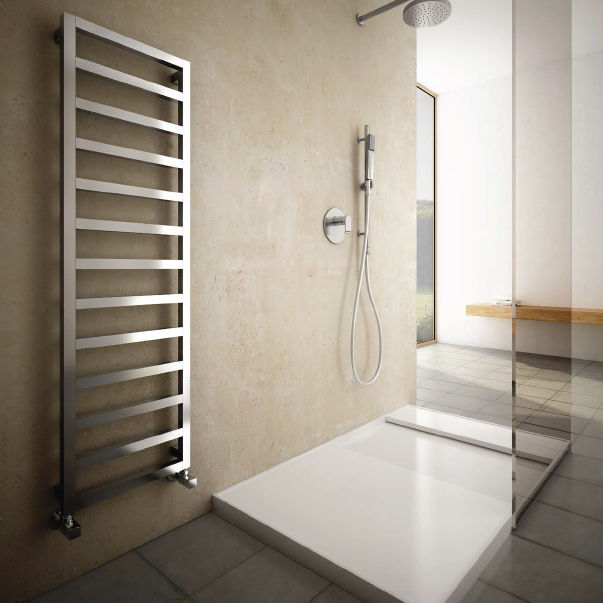 Hot water towel radiator - UPPER ALU Q - AD hoc - electric / 0...500 w ...