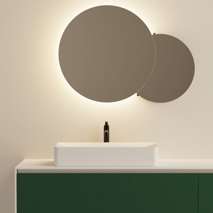 Countertop washbasin - RASO - AGAPE - Solid Surface / marble / custom