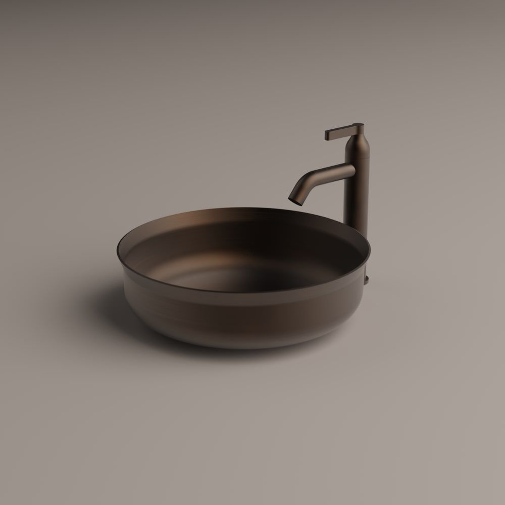 Countertop washbasin - UNIDICI INOX - AGAPE - marble / inox / steel