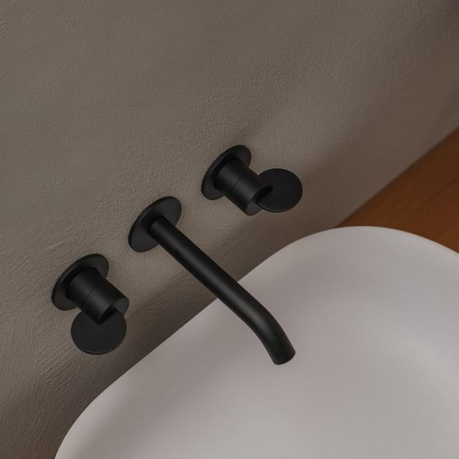 Washbasin mixer tap - Limón - AGAPE - wall-mounted / brass / bathroom