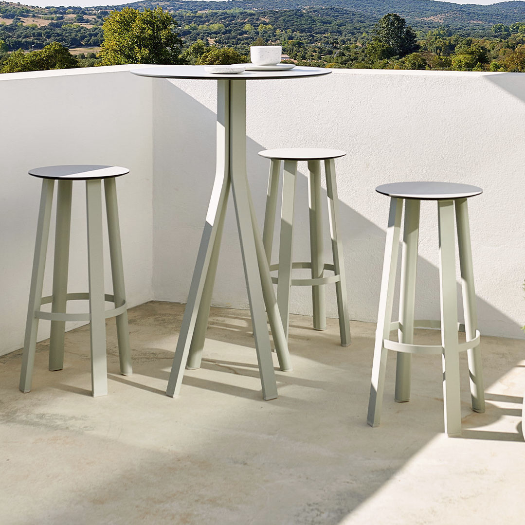 Contemporary bar stool - Stack - GANDIA BLASCO - thermo-lacquered ...