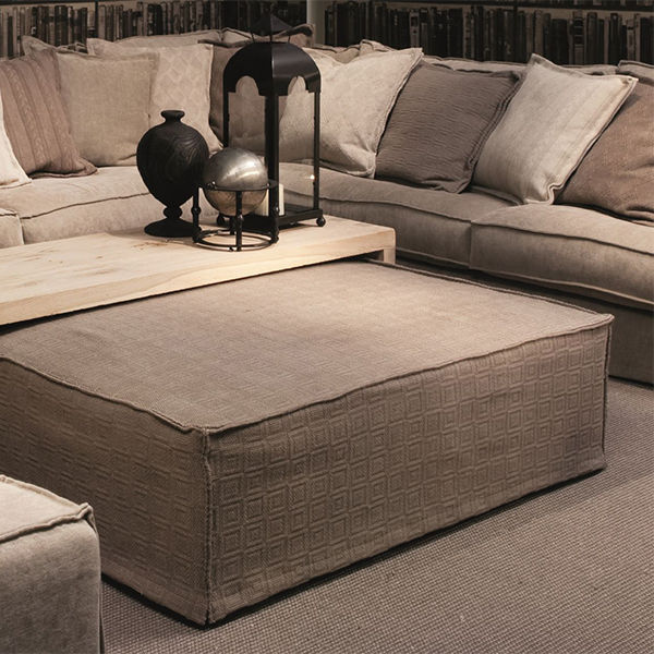 Design pouf - EASY - Villevenete by Gatti - fabric / wooden / round