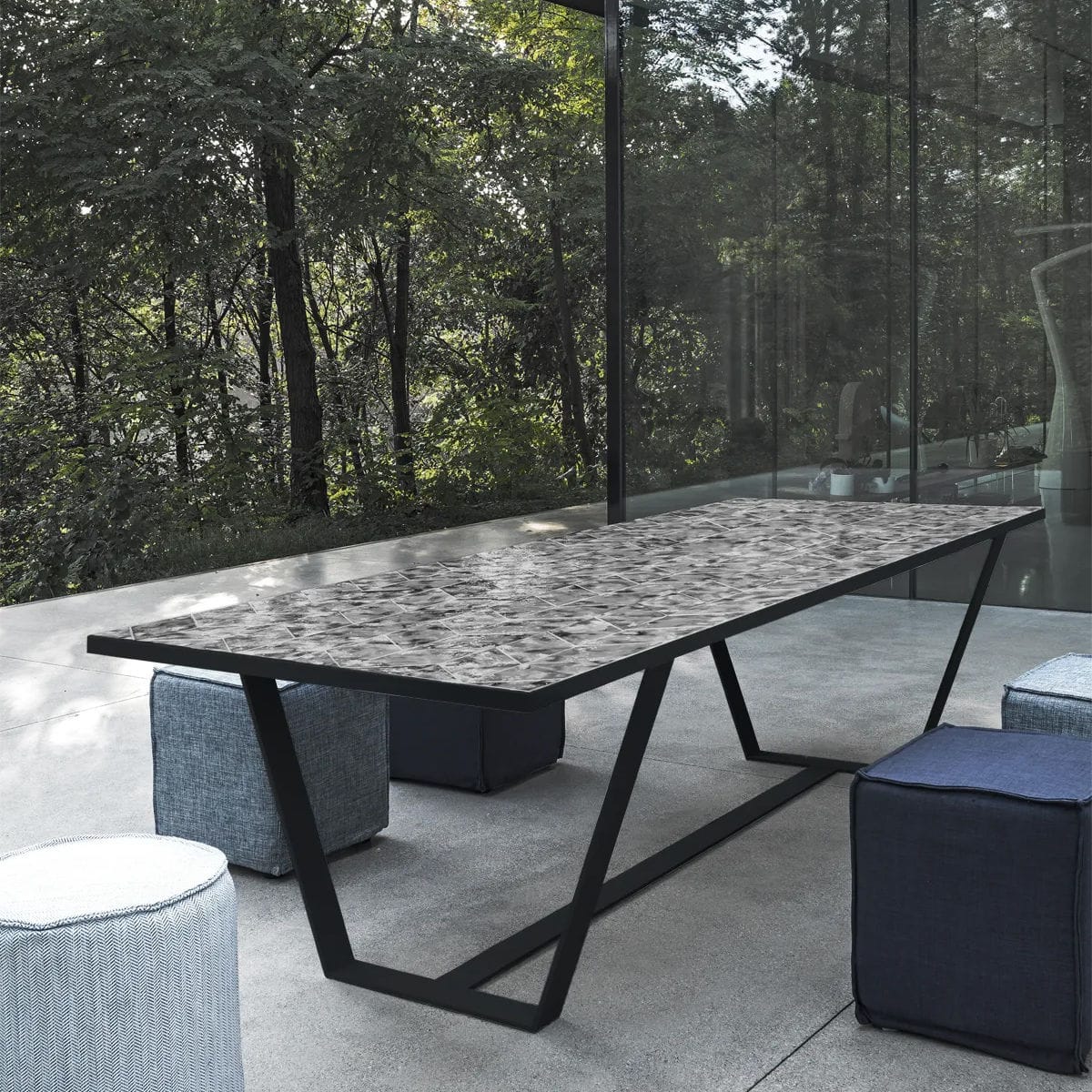 Design table - BAKER ISLAND - Villevenete by Gatti - perforated sheet ...