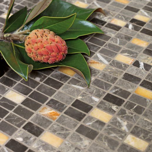 Marble mosaic tile - ANDROMEDA - I CONCI - gold / indoor / outdoor