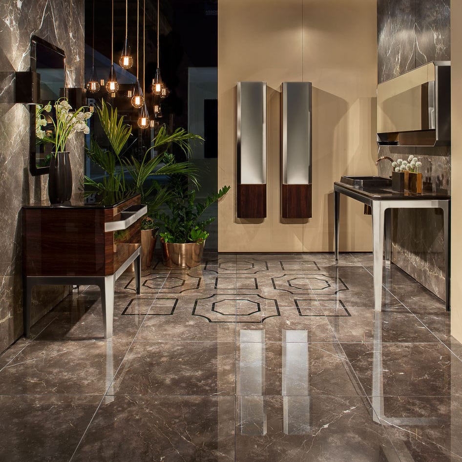 Porcelain tile - CADRE - I CONCI - polished / high-gloss / indoor