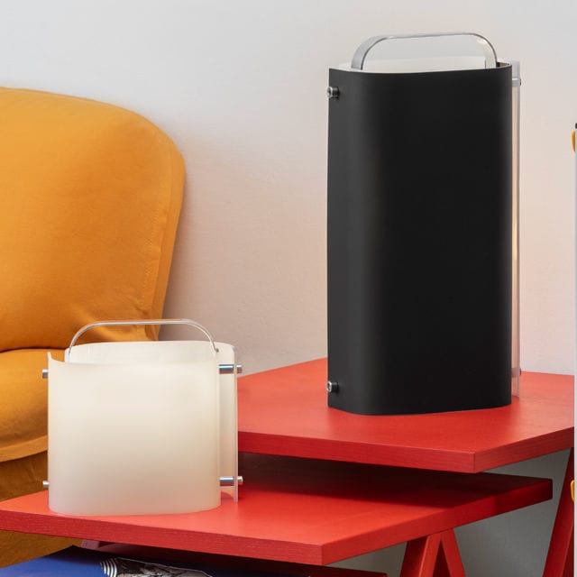 Table lamp - POLSINO - iGuzzini - aluminum / polished aluminum / satin