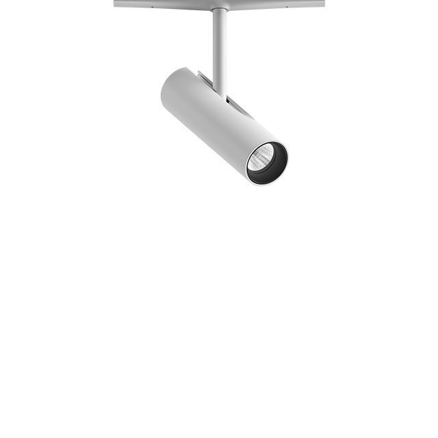 LED track light - ROBIN - iGuzzini - round / cylindrical / thermoplastic