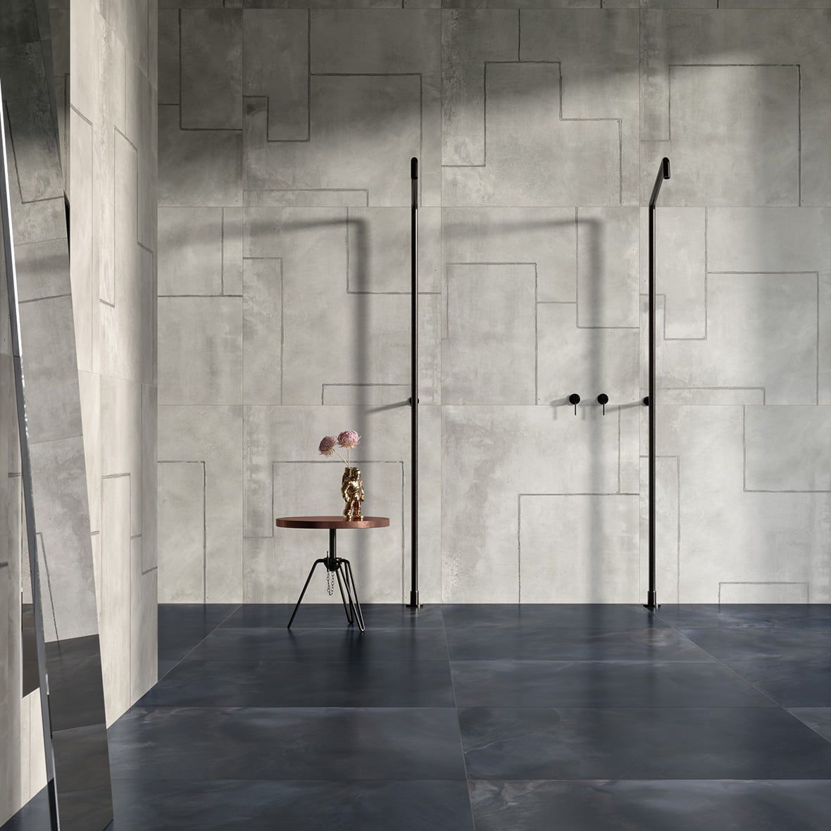 Indoor tile - WELDING RIVETS - IRIS CERAMICA - living room / wall / floor