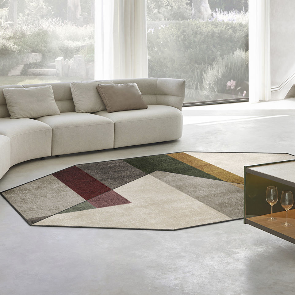 Contemporary rug - FIRENZE - punt mobles - patterned / multi-color