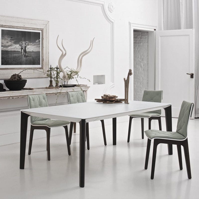 Contemporary table - VERSUS - BONTEMPI CASA - solid wood / lacquered ...