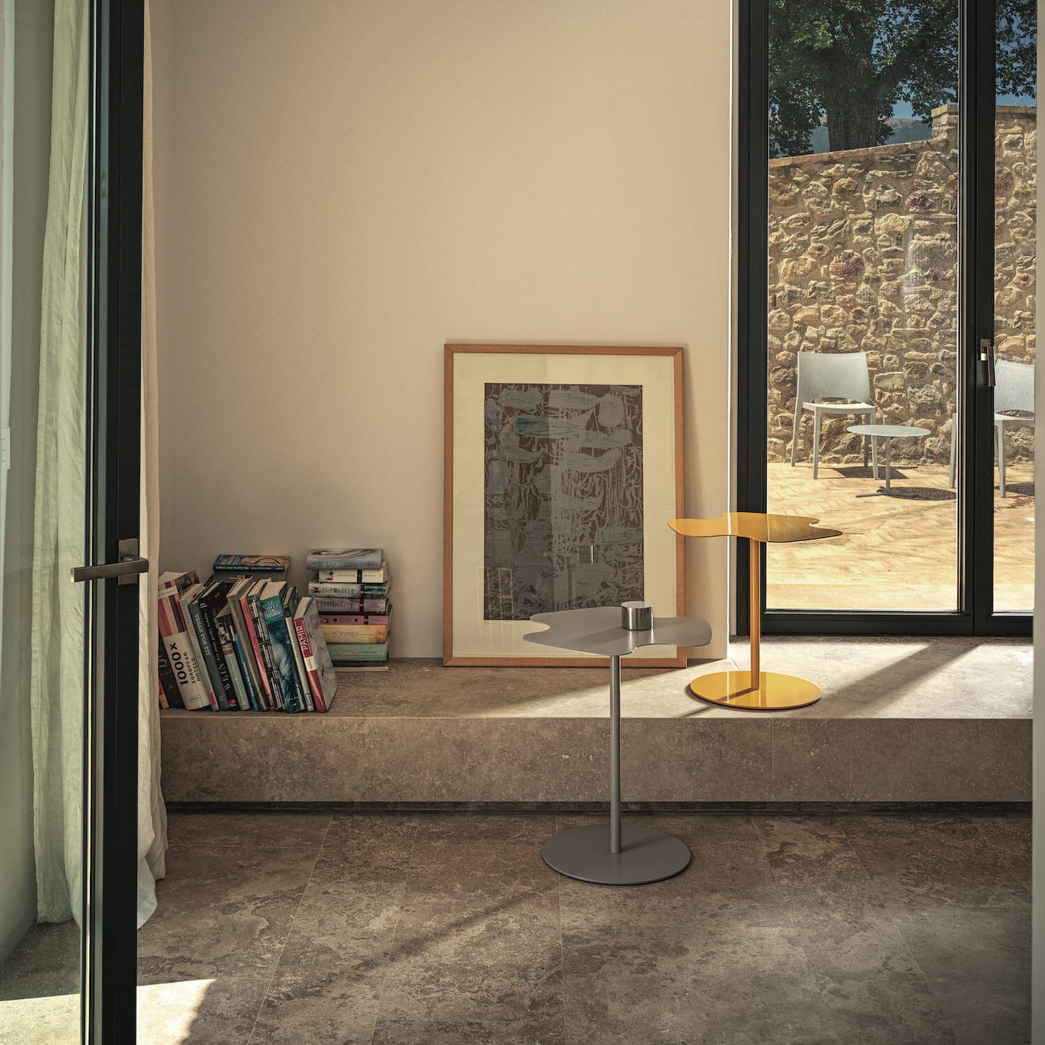 Contemporary coffee table - FLOWER - BONTEMPI CASA - lacquered metal ...