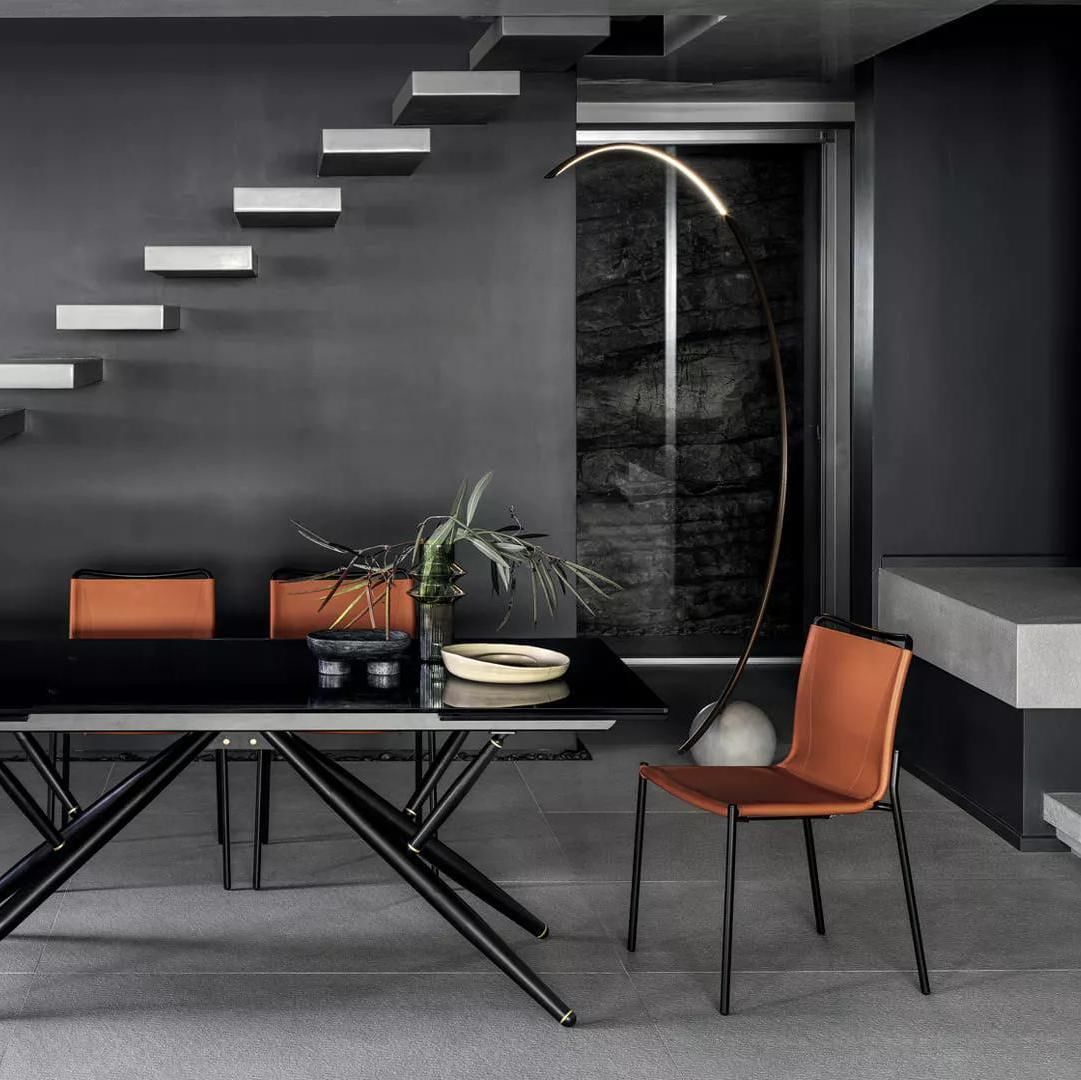 Contemporary dining chair - SHAPE - BONTEMPI CASA - indoor / leather ...