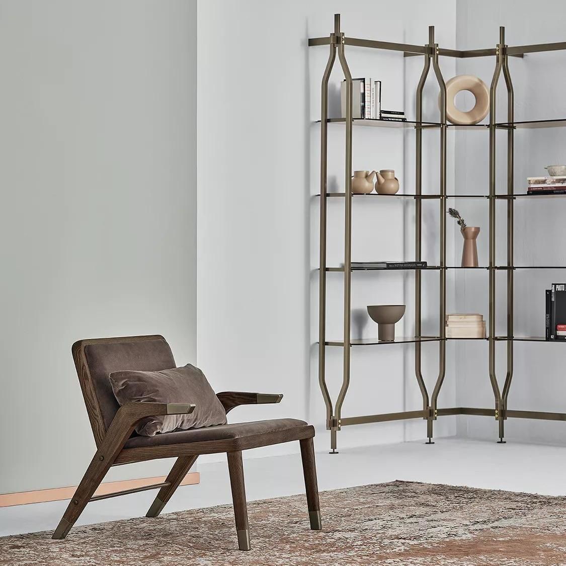 Contemporary armchair - LADY - BONTEMPI CASA - leather / full-grain ...