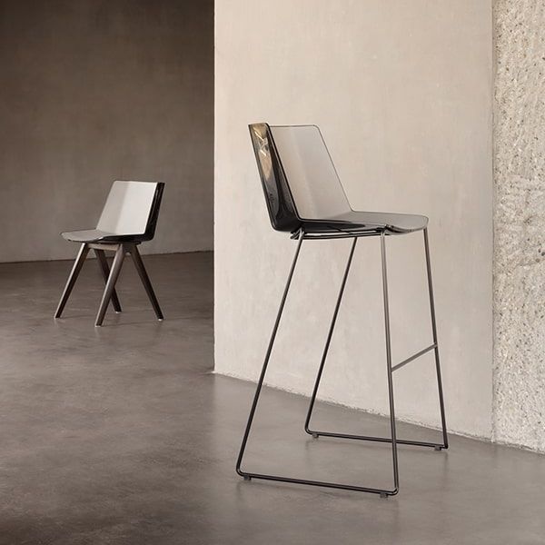 Contemporary bar chair - AÏKU - MDF Italia - indoor / polypropylene ...