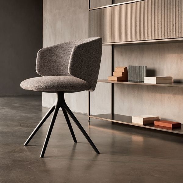 Contemporary chair - UNIVERSAL - MDF Italia - indoor / fabric / wooden