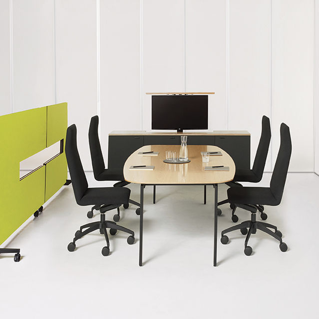 Workstation desk - NOMAD® - Nienkamper - free-standing / 4 person ...