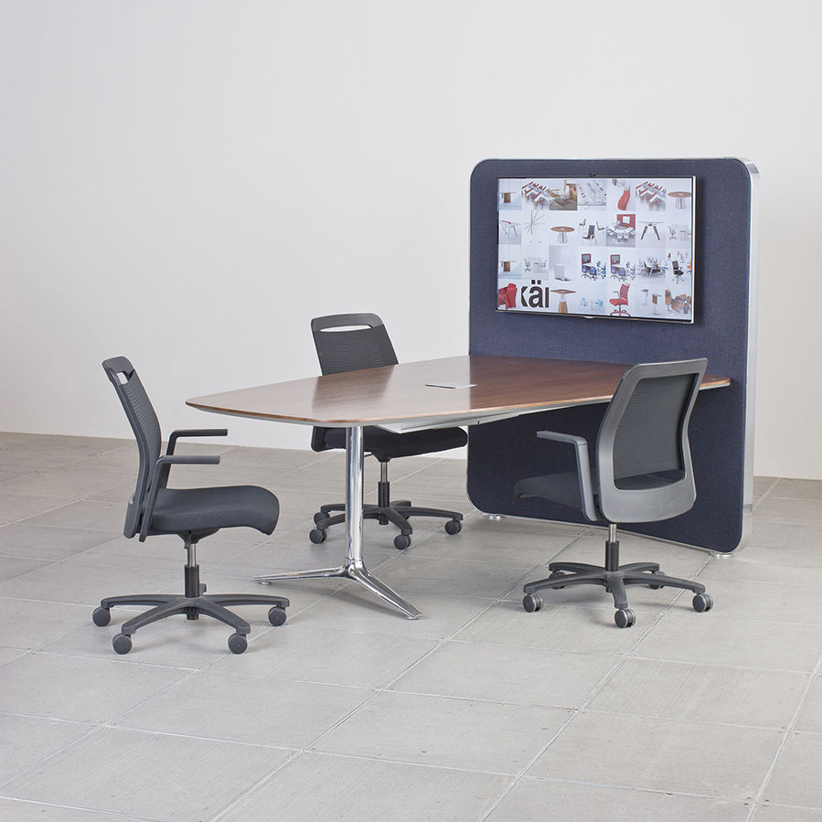 4-8 person desk - GATEWAY™ - Nienkamper - contemporary / laminate / curved