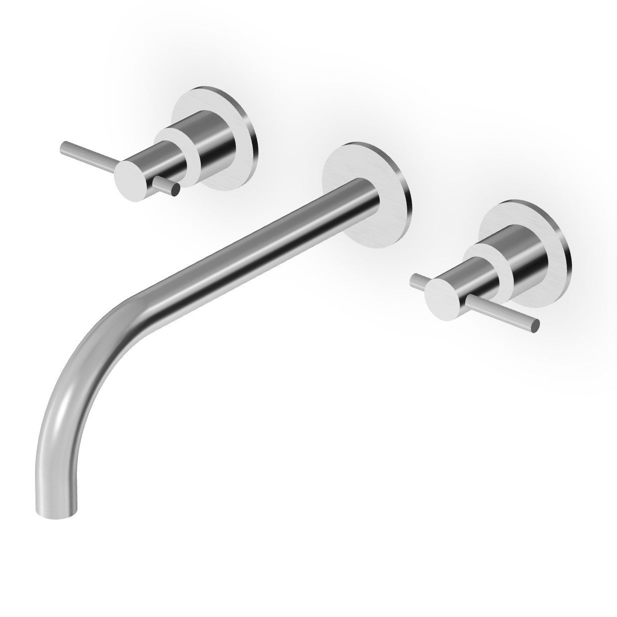 Double-handle washbasin mixer tap - ZHL761 series - ZUCCHETTI - wall ...