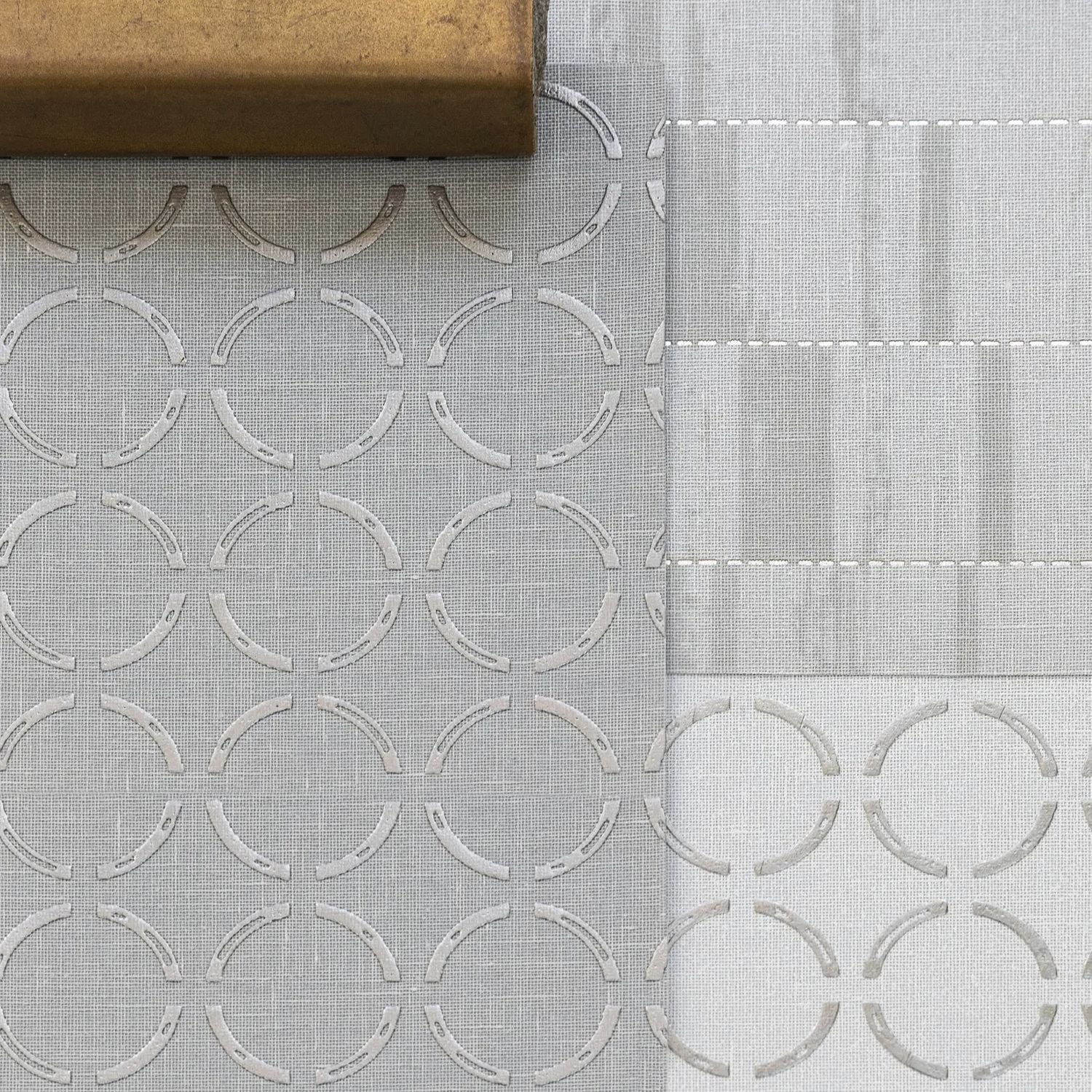 Interior wall-covering - RINGOLIN - Vescom - linen / textured / fabric look