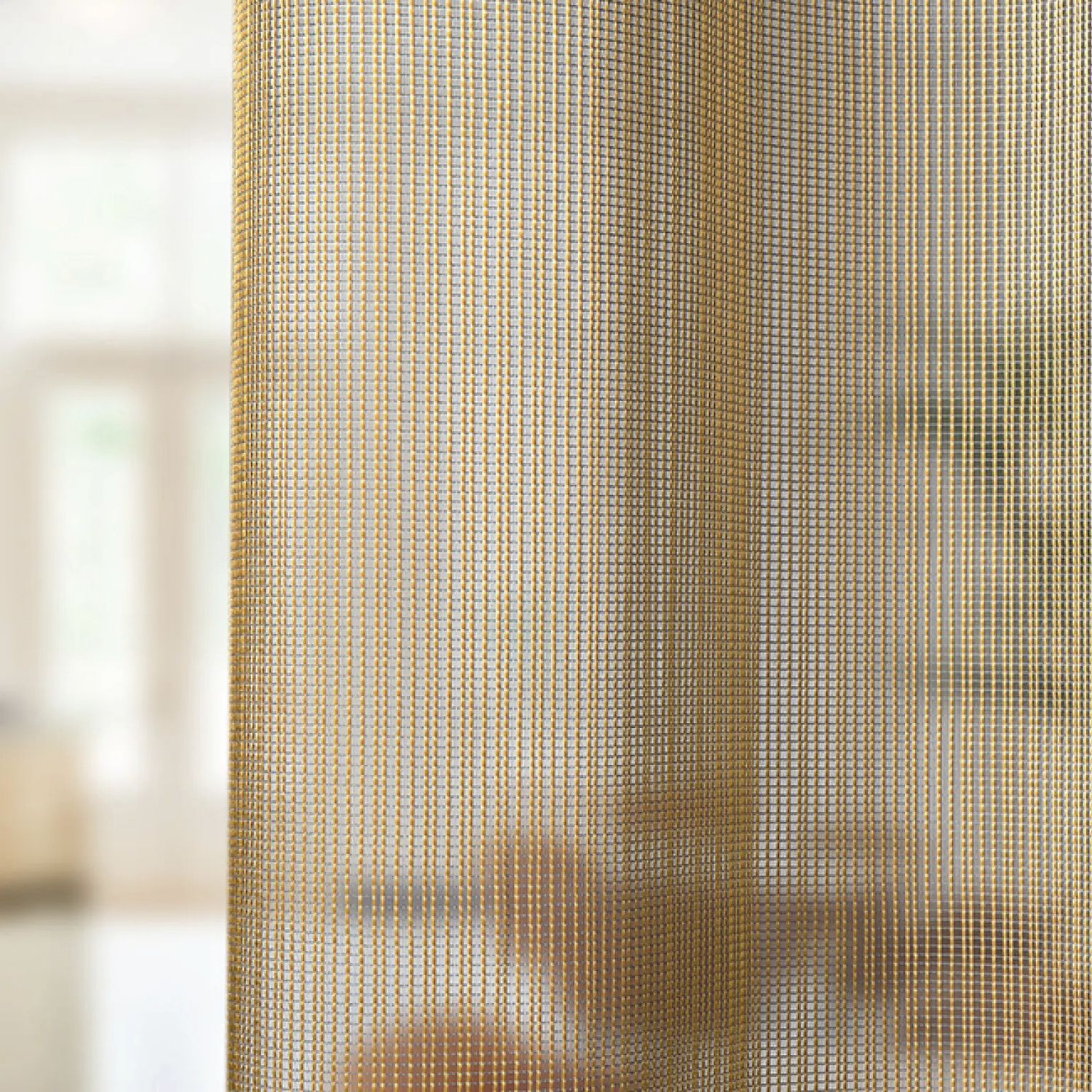 Striped sheer curtain fabric - FOGO - Vescom - FR polyester ...