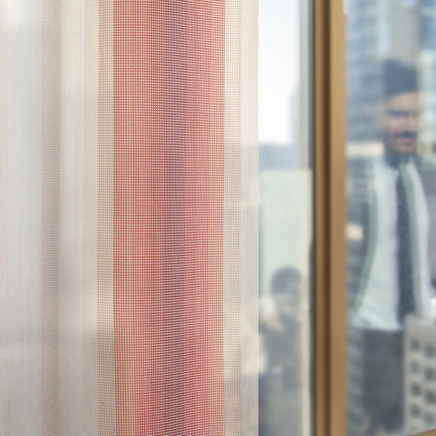 Striped sheer curtain fabric - MARMARA+PRINT - Vescom - FR polyester ...