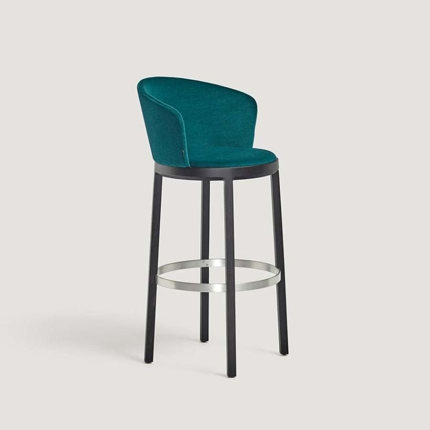 Contemporary bar chair - ARO - CAPDELL - indoor / fabric / beech base