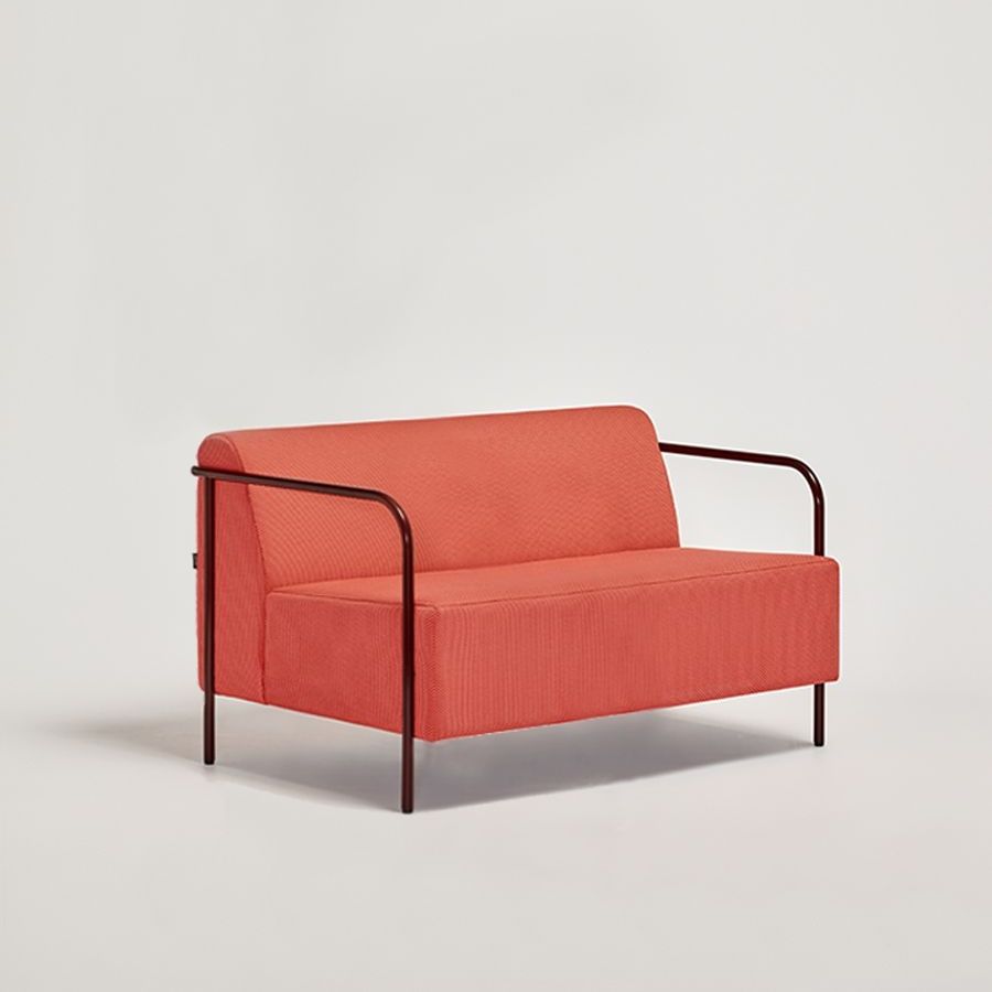 Contemporary sofa - BRIDGE - CAPDELL - fabric / gray / brown