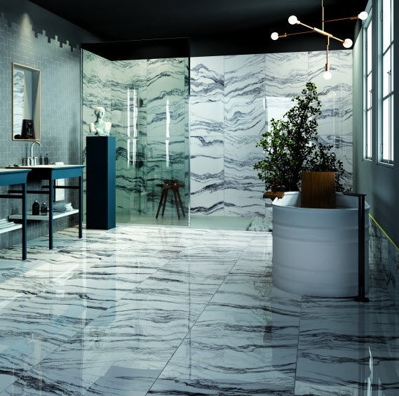 Indoor tile - ALLORA - ARTISTIC TILE - wall / floor / porcelain stoneware