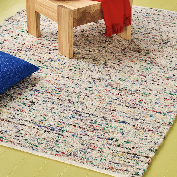 Contemporary rug - TECHNICOLOUR FLOCK - KVADRAT - multi-color / cotton ...